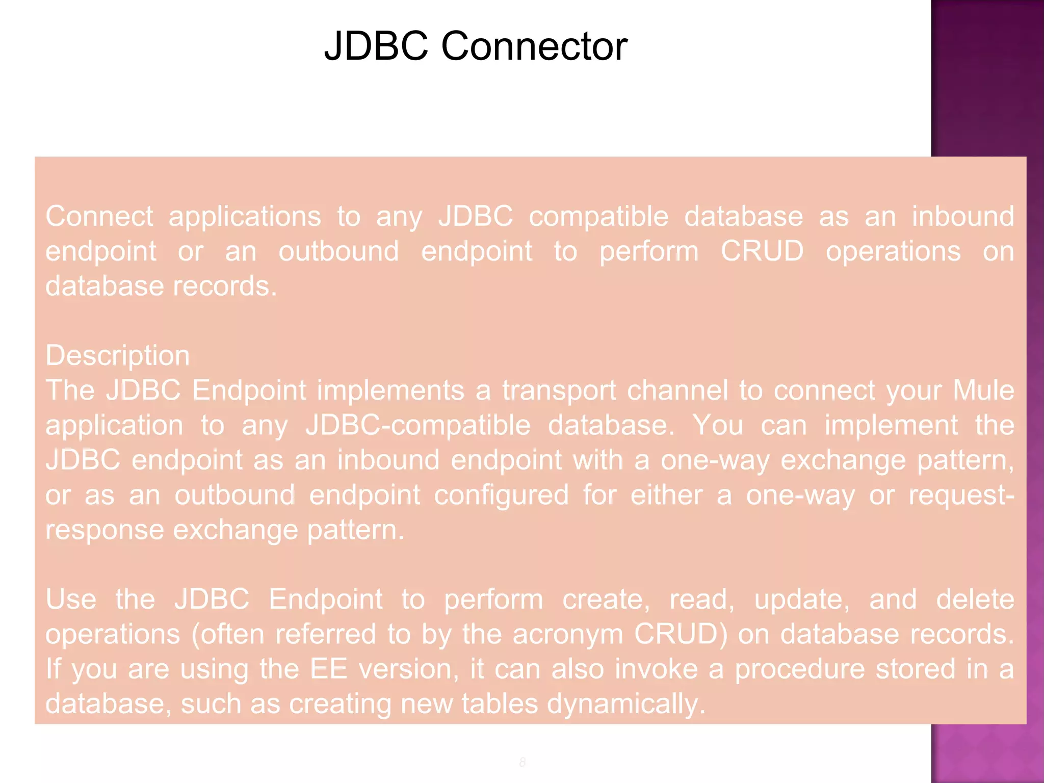 Mule database-connectors | PPT