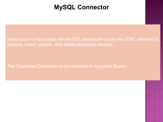 Mule database-connectors | PPT