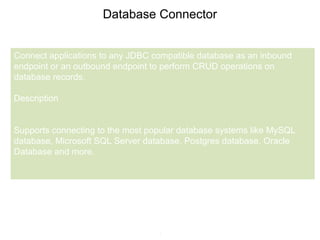 Mule database-connectors | PPT
