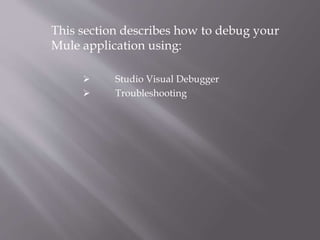 Mule debugging-sample | PPT