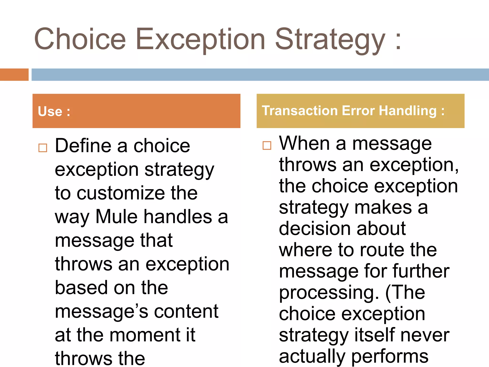 Mule - error handling | PPT