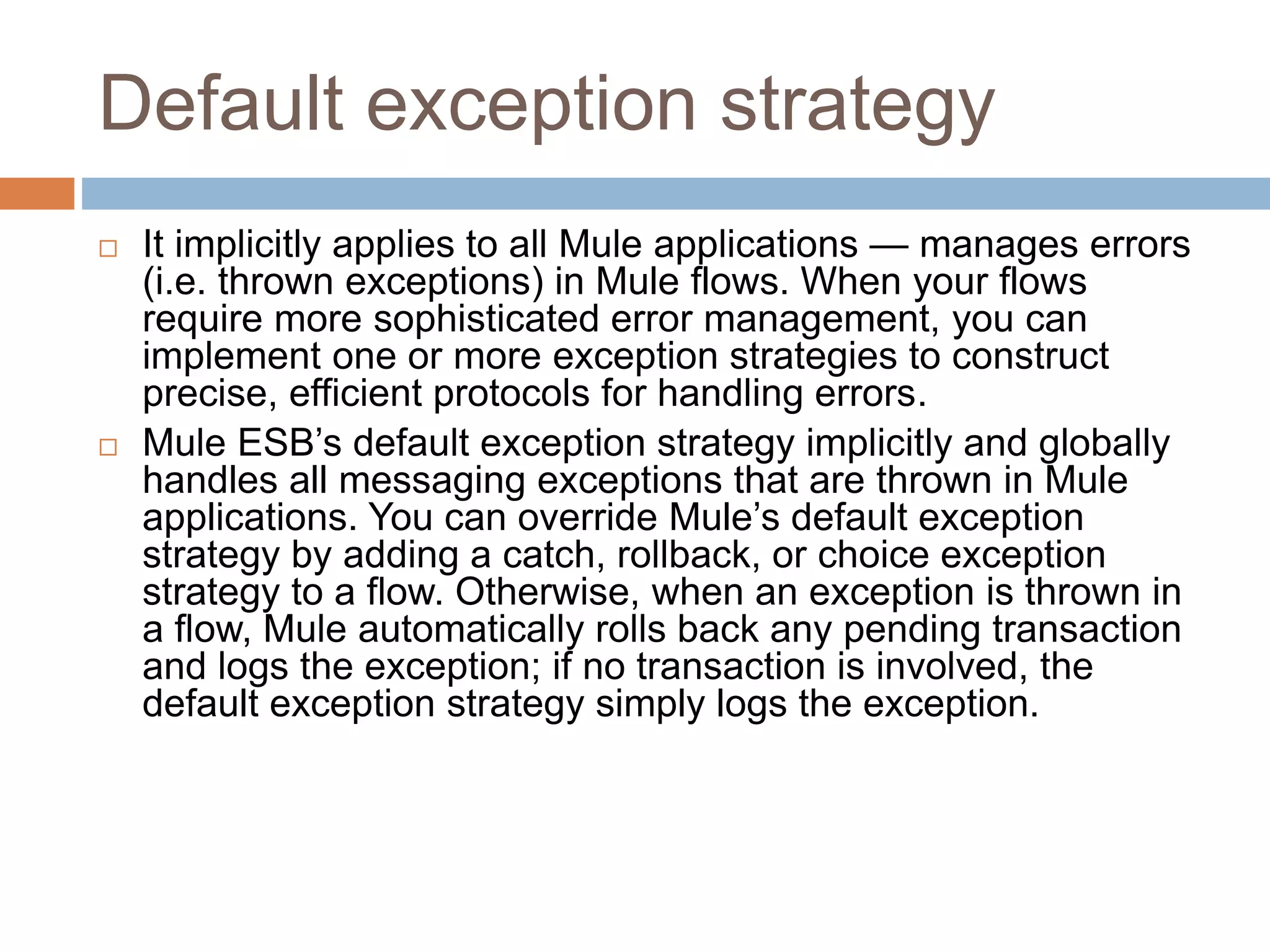 Mule - error handling | PPT