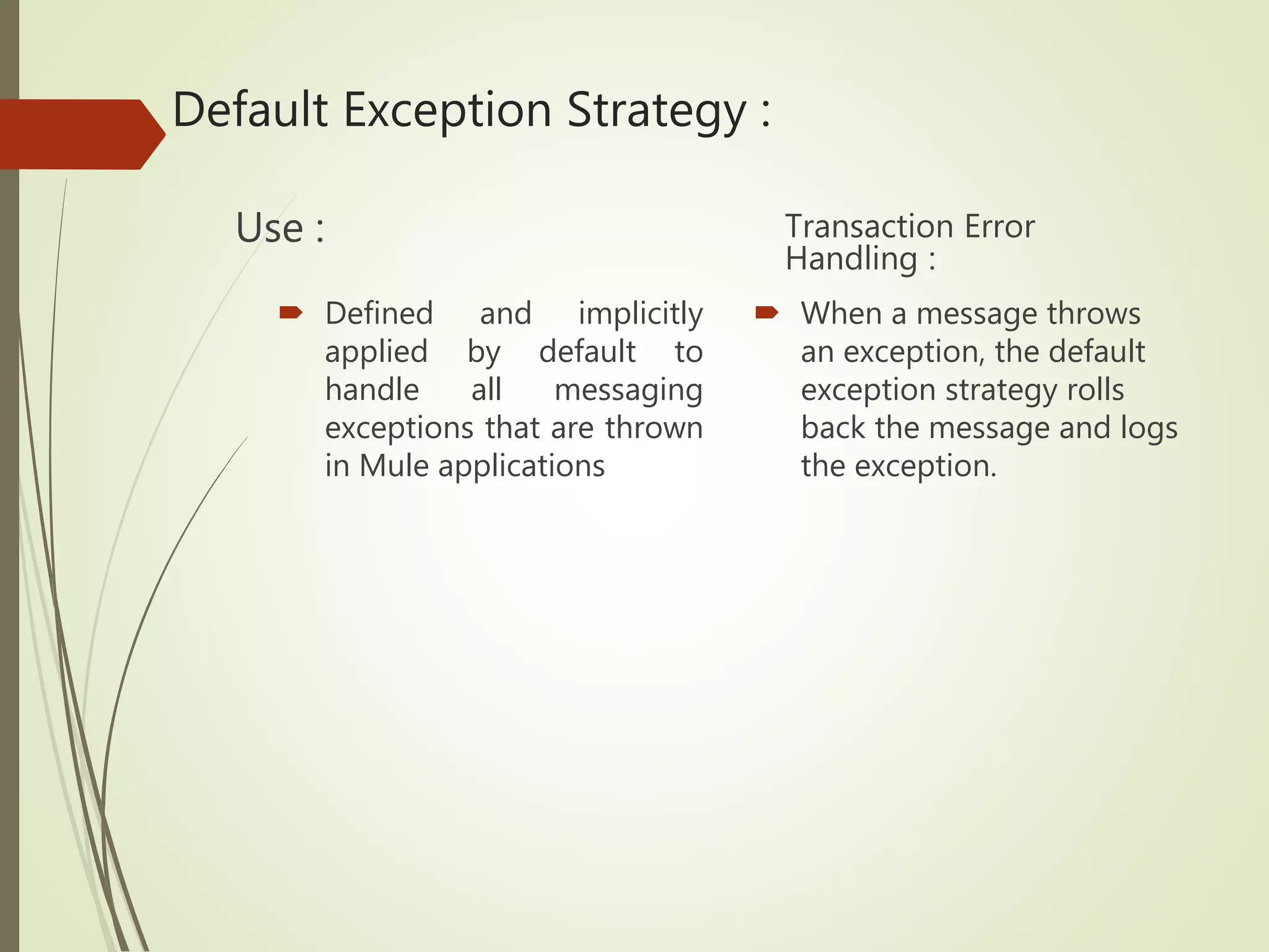Mule error handling | PPTX