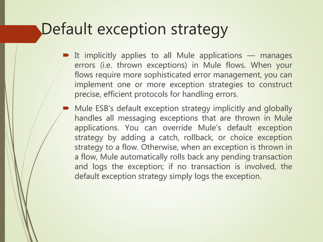 Mule error handling | PPTX