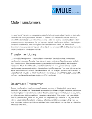 Mule esb beginner’s guide | DOCX
