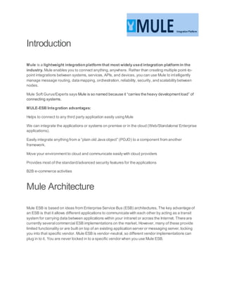 Mule esb beginner’s guide | DOCX