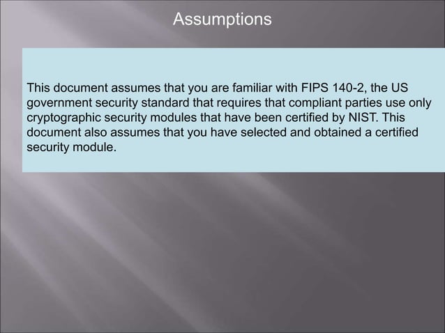 Mule fips 140-2 compliance support | PPT