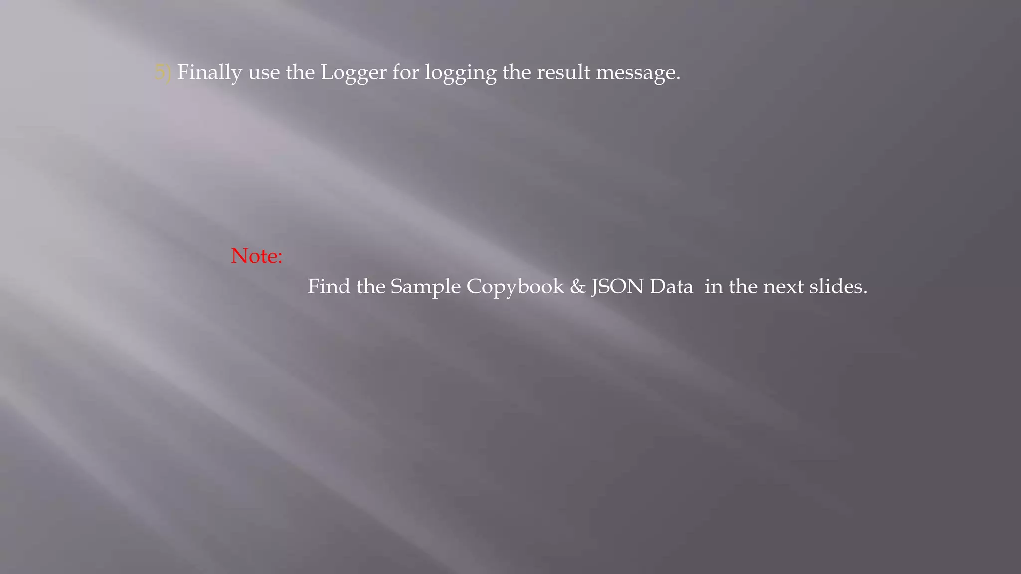 Mule flatfile-json example | PPTX