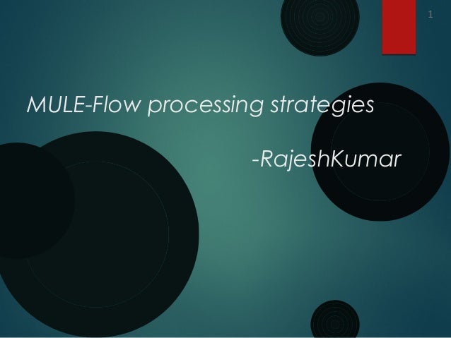 Mule Flow Processing Strategies