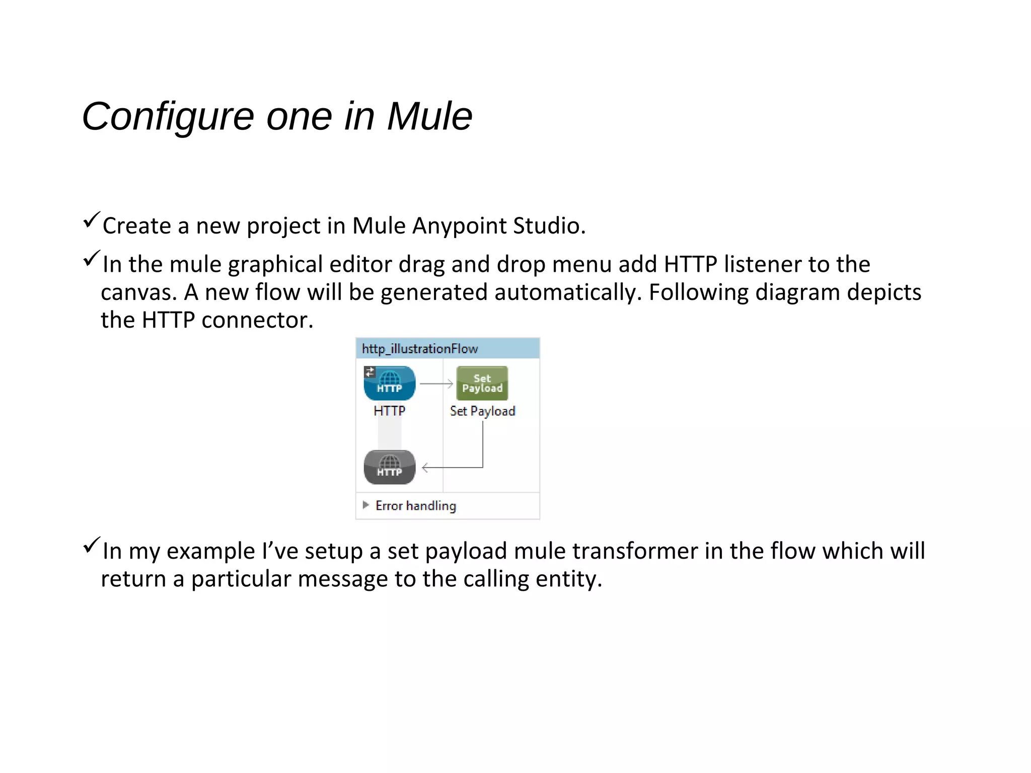 Mule - HTTP Listener | PPT
