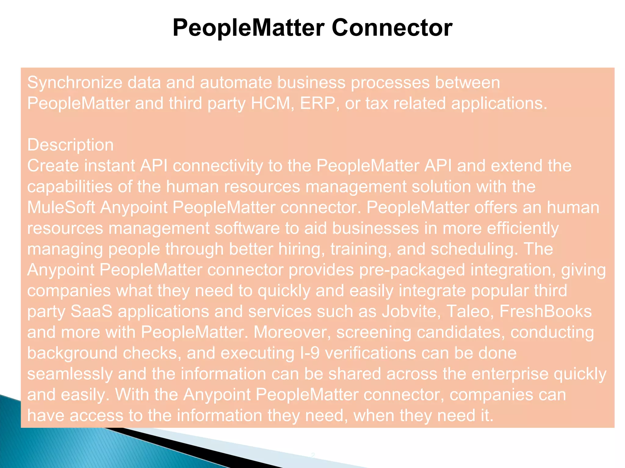 Mule human resources connectors | PPT