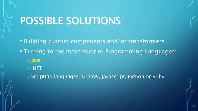 Mule: Java Transformer | PPT