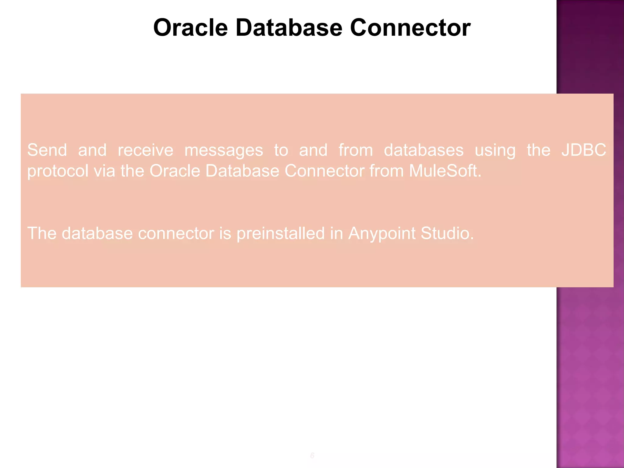 Developing Oracle Connector Using Mule | PPT