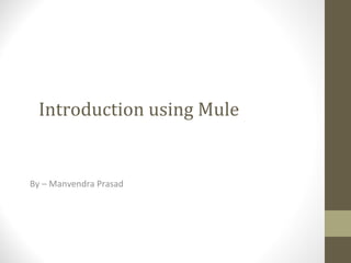Mule overview | PPT
