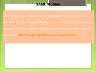 Mule SAML | PPT