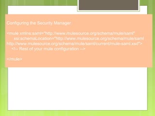 Mule SAML | PPT