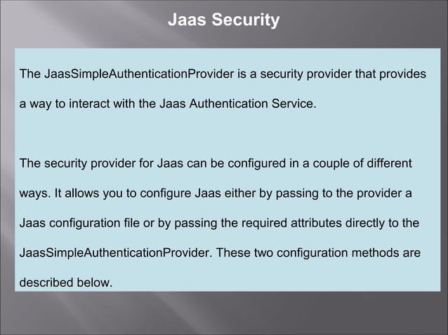 Mule security - jaas | PPT