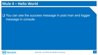 Mule 4 - Hello World | PPT