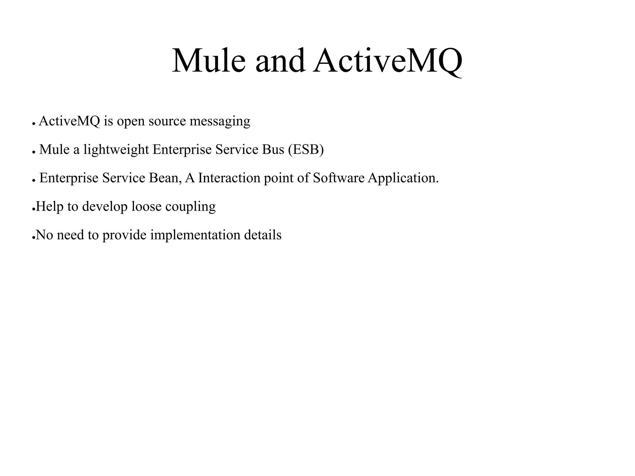 Mule activemq | PPTX