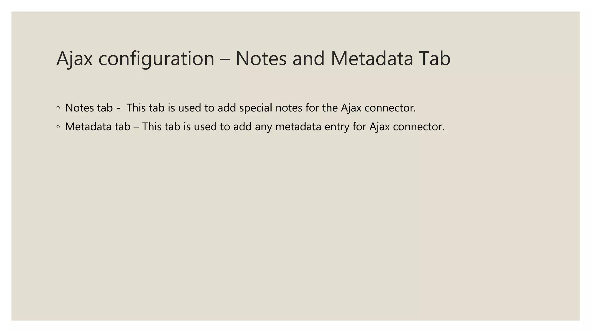 Mule Ajax Connector | PPTX
