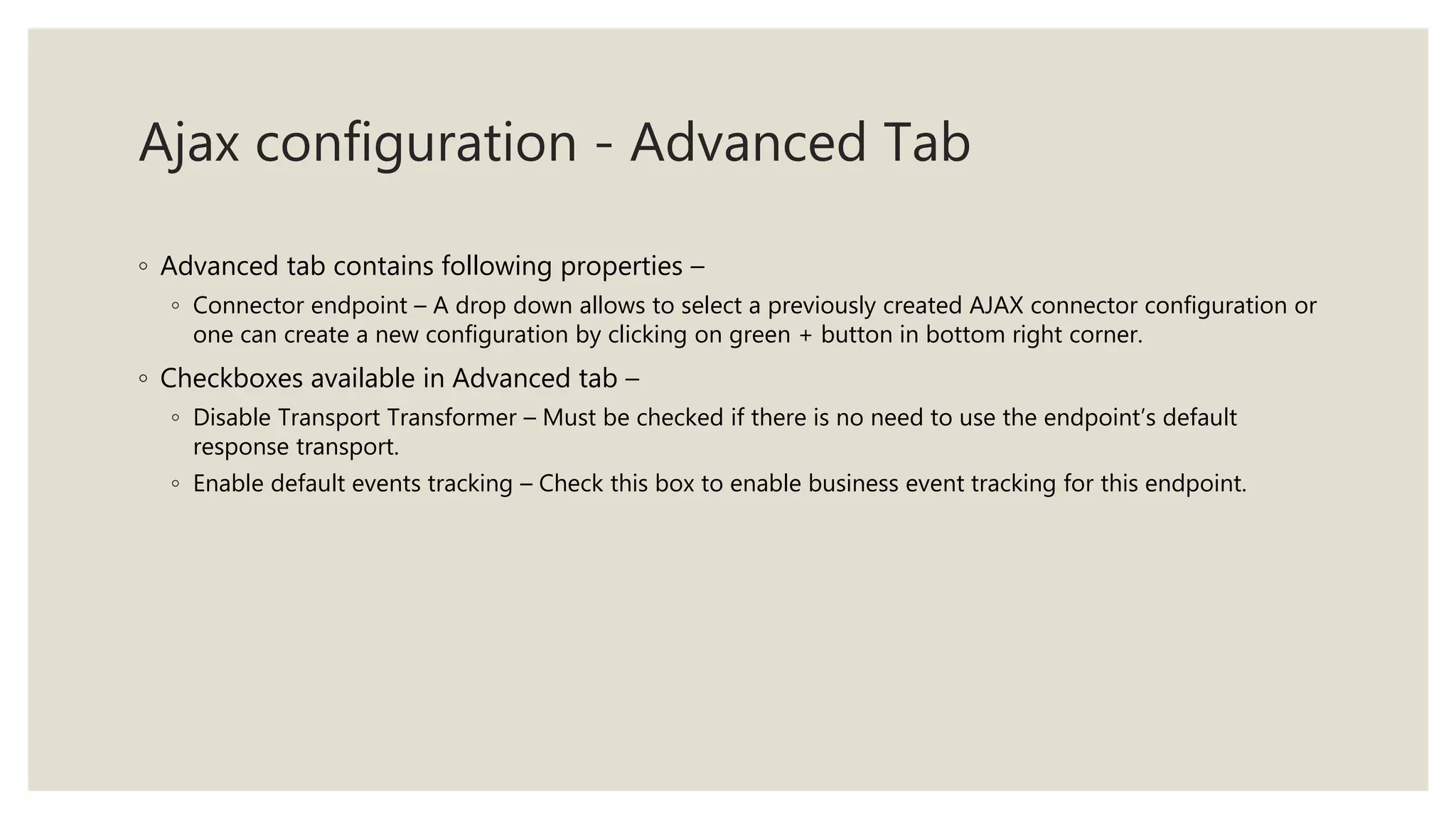 Mule Ajax Connector | PPTX