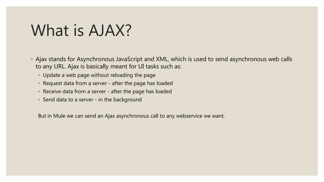 Mule Ajax Connector Pptx 9652