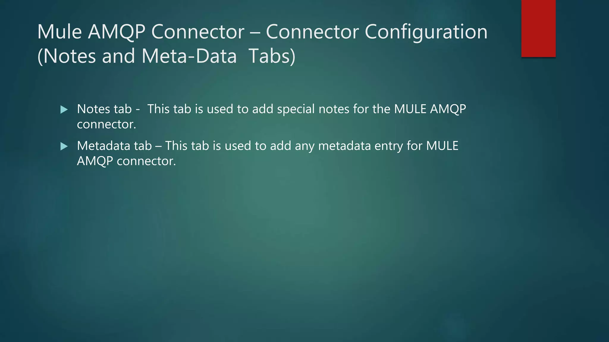 Mule AMQP Connector | PPTX