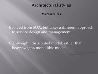 Mule architecture styles | PPT