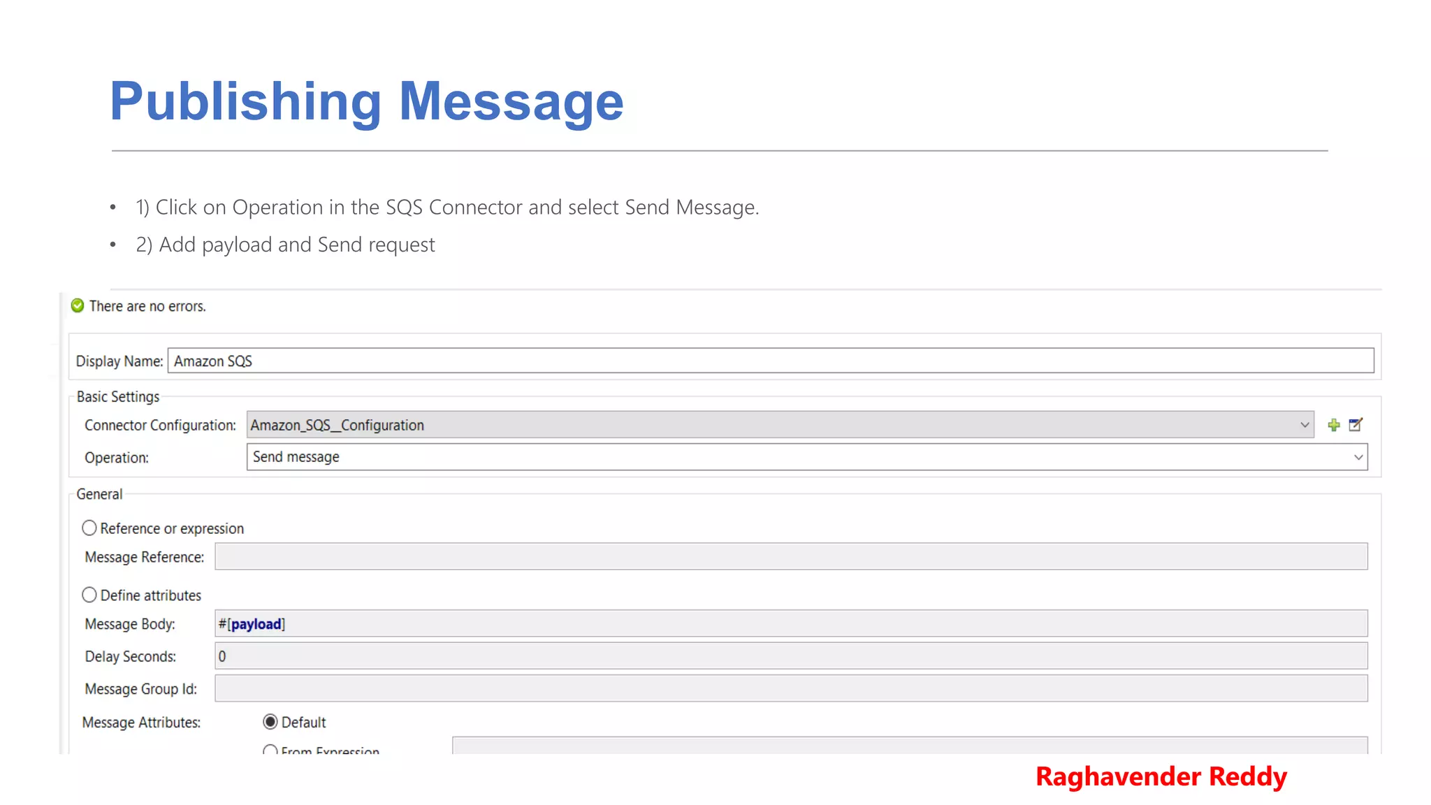 Mule (aws)sqs Connector | PPTX