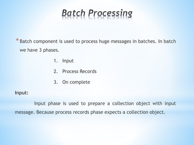 Mule batch | PPT