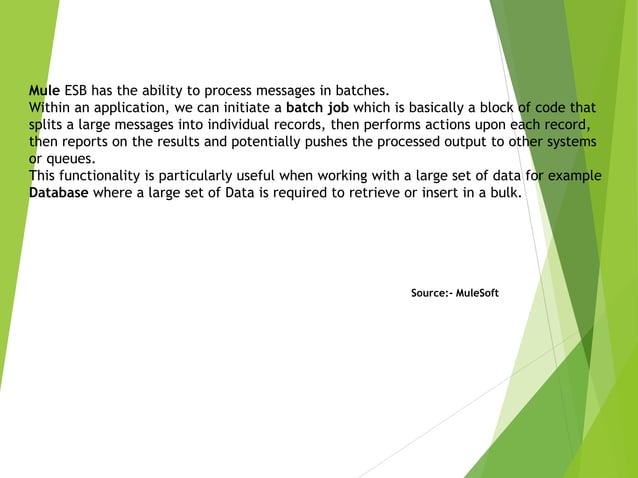 Mule batch | PPT