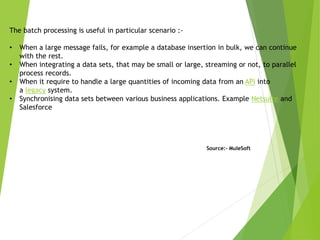 Mule batch | PPT | Free Download