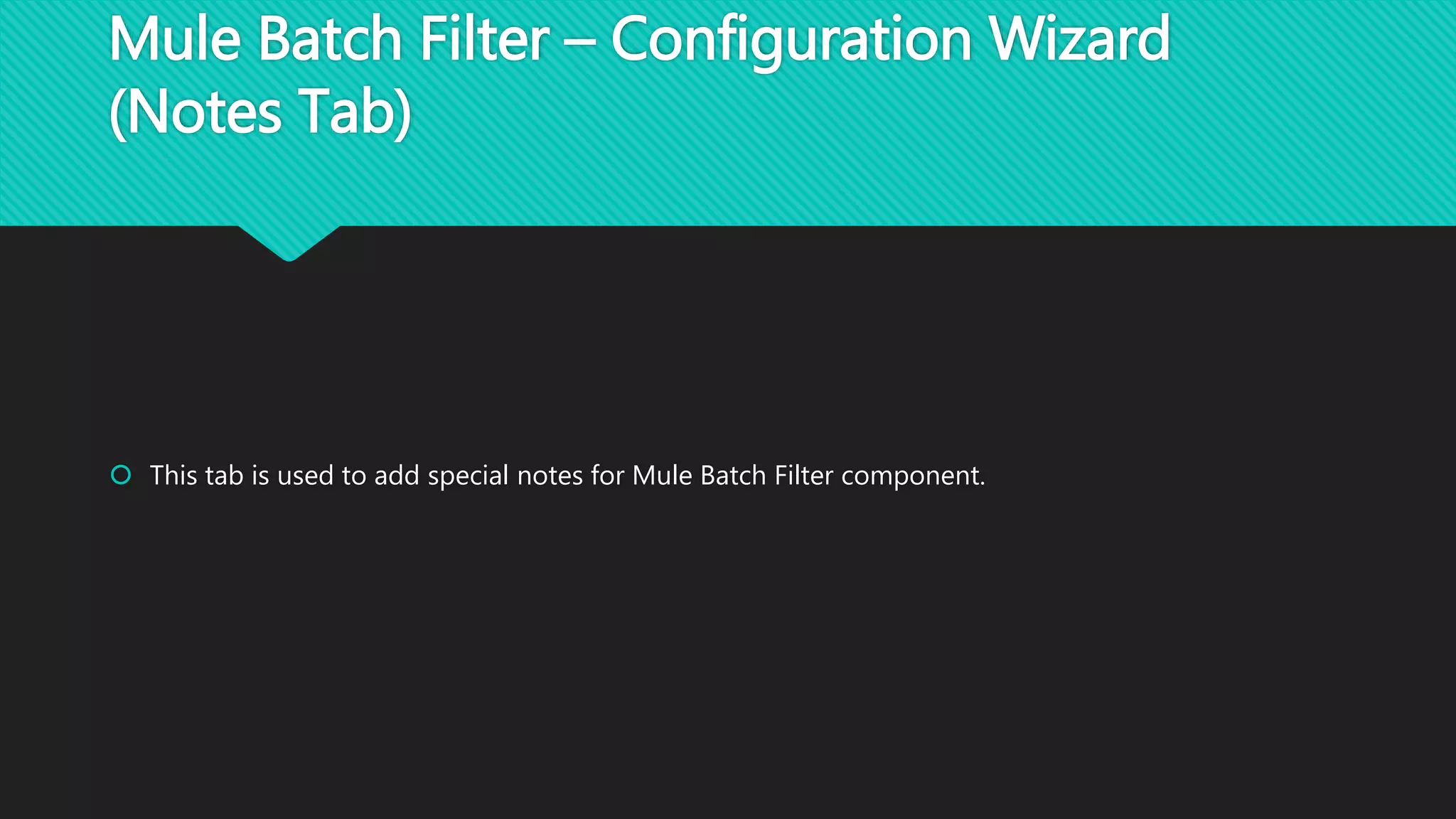 Mule Batch Filter | PPTX