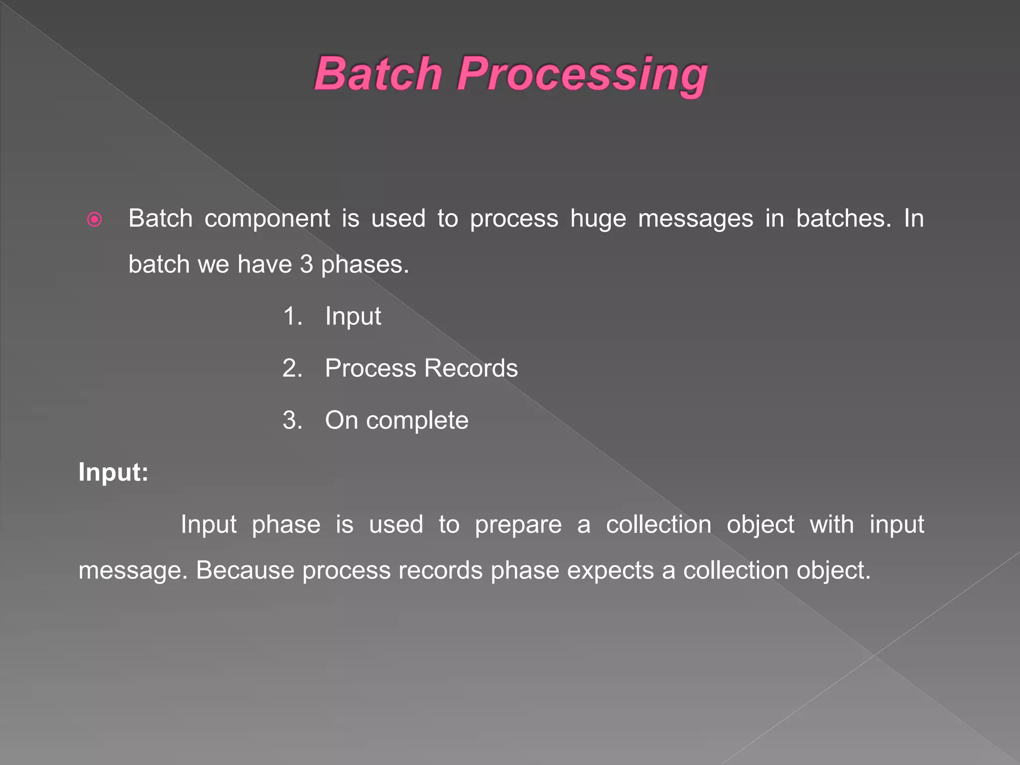 Mule batch processing | PPT