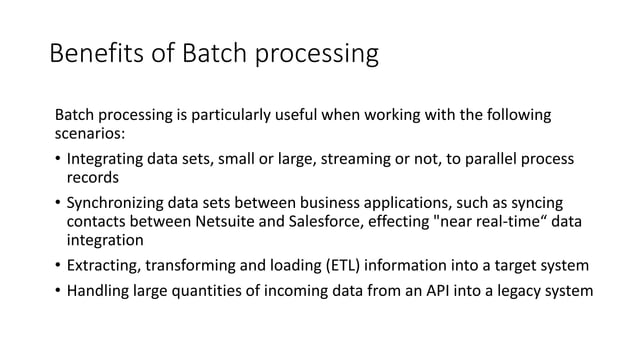 Mule batch processing | PPT