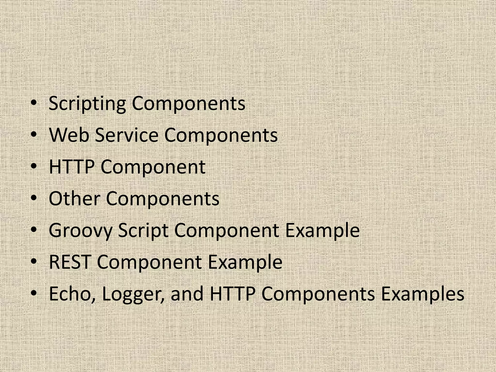 Mule components | PPT