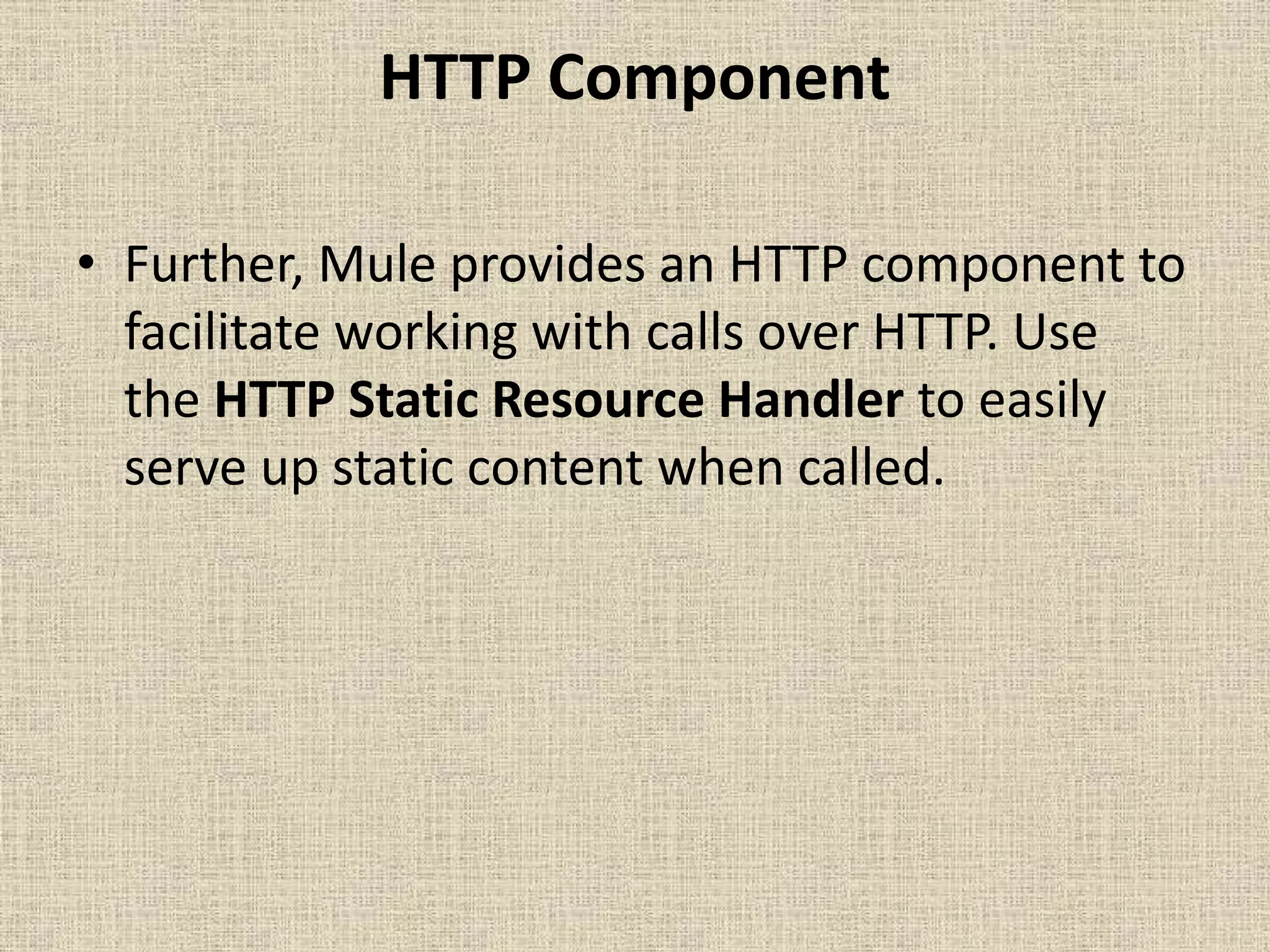 Mule components | PPT