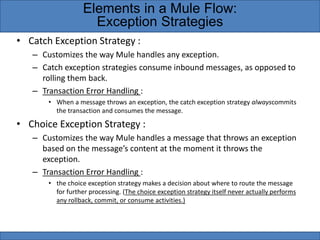 Mule concepts exception strategies | PPT