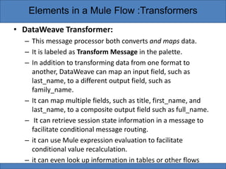 Mule concepts transformers | PPT