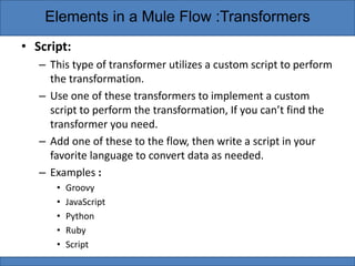 Mule concepts transformers | PPT