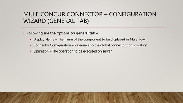 Mule Concur Connector Ppt
