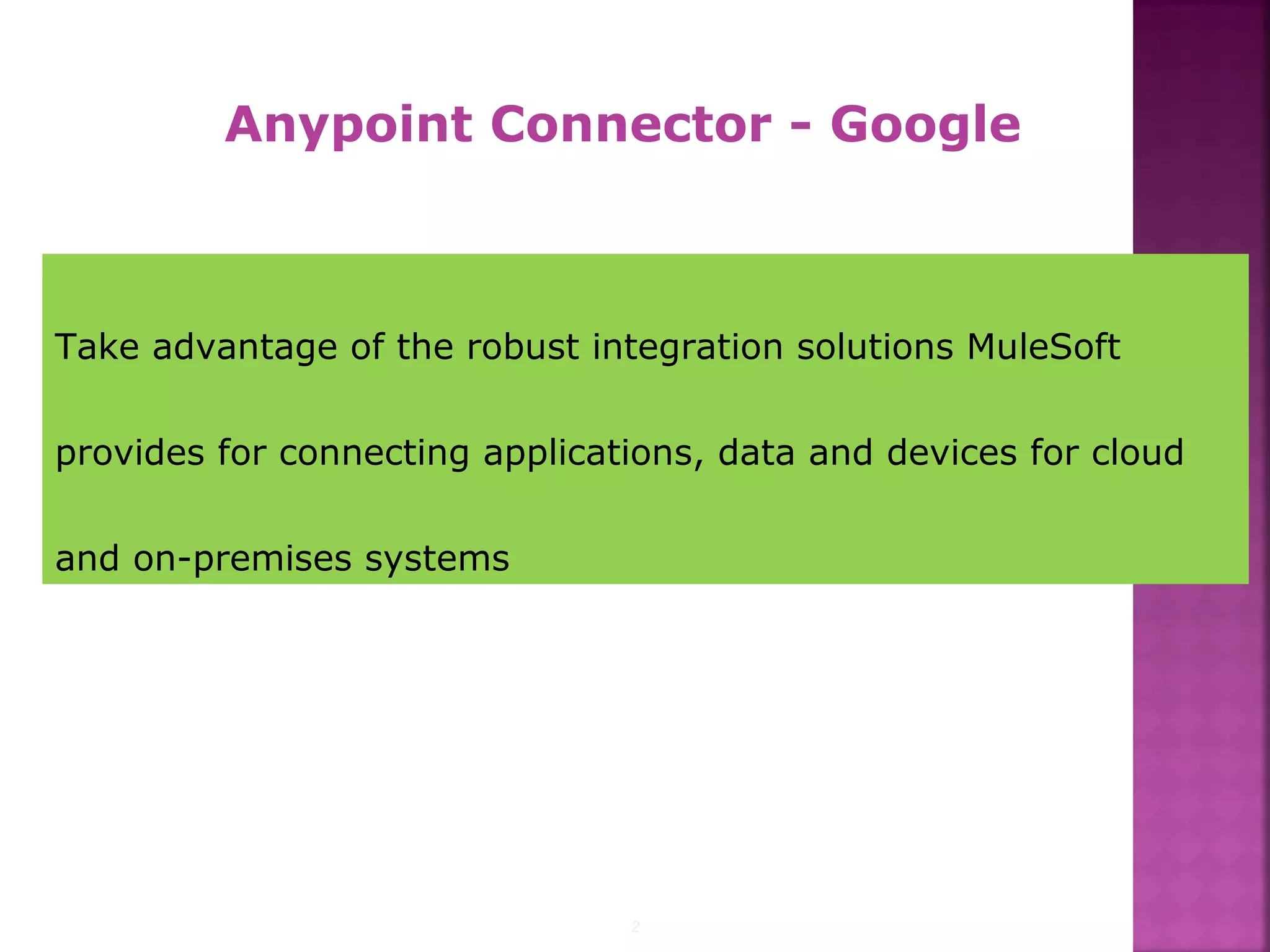 Mule connectors | PPT