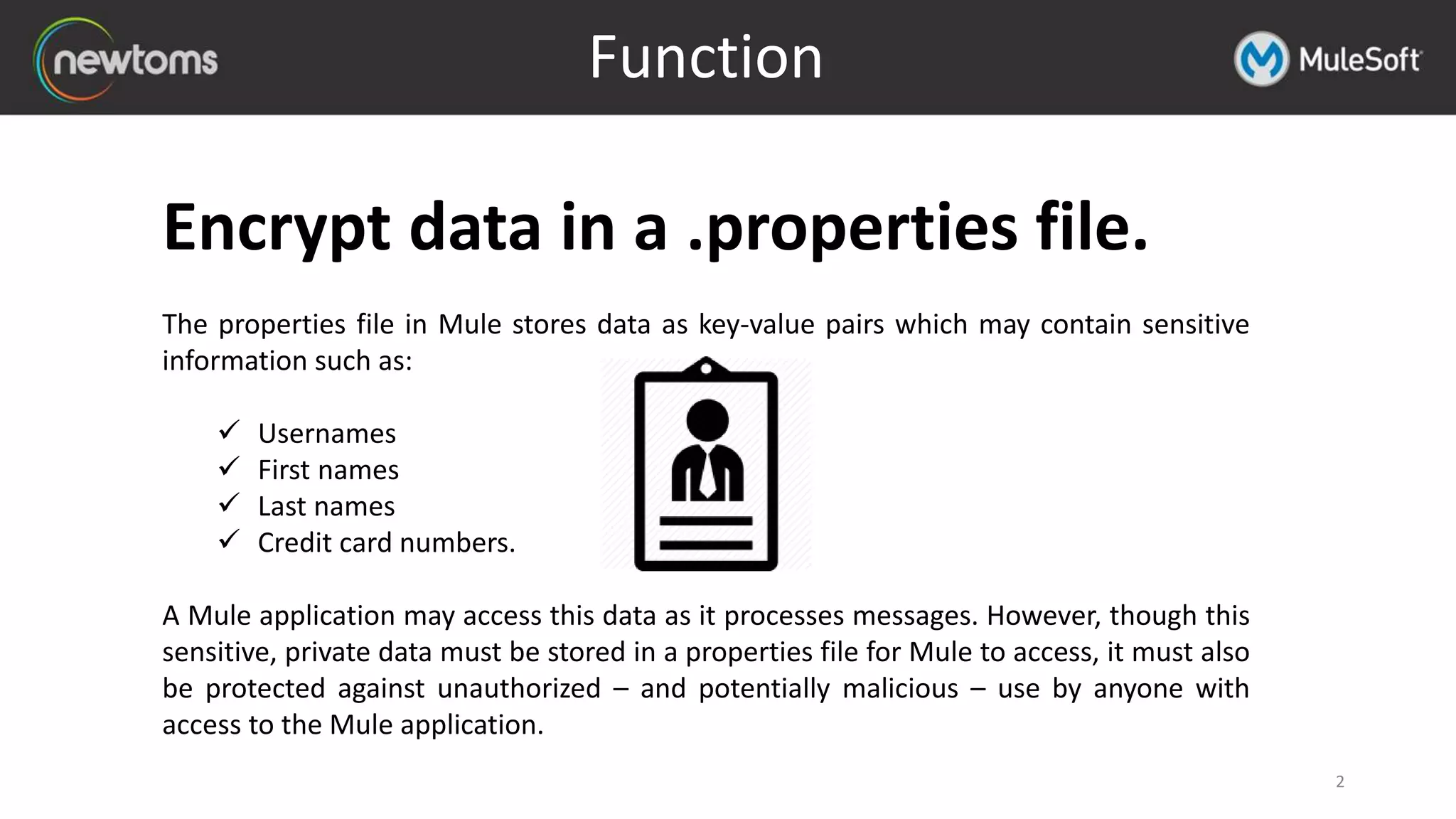 Mule Credentials Vault | PPTX