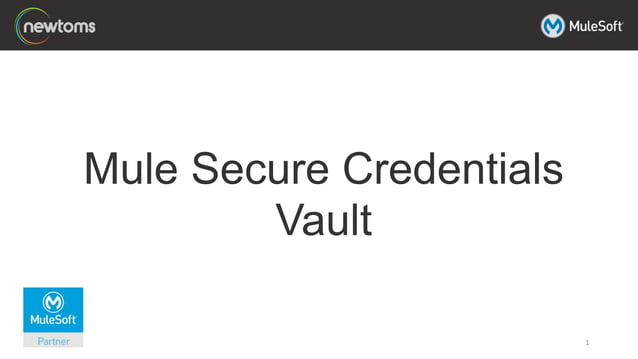 Mule Credentials Vault | PPT