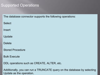 Mule database connector | PPT