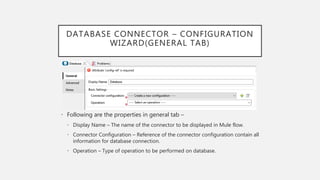 Mule database connector | PPT