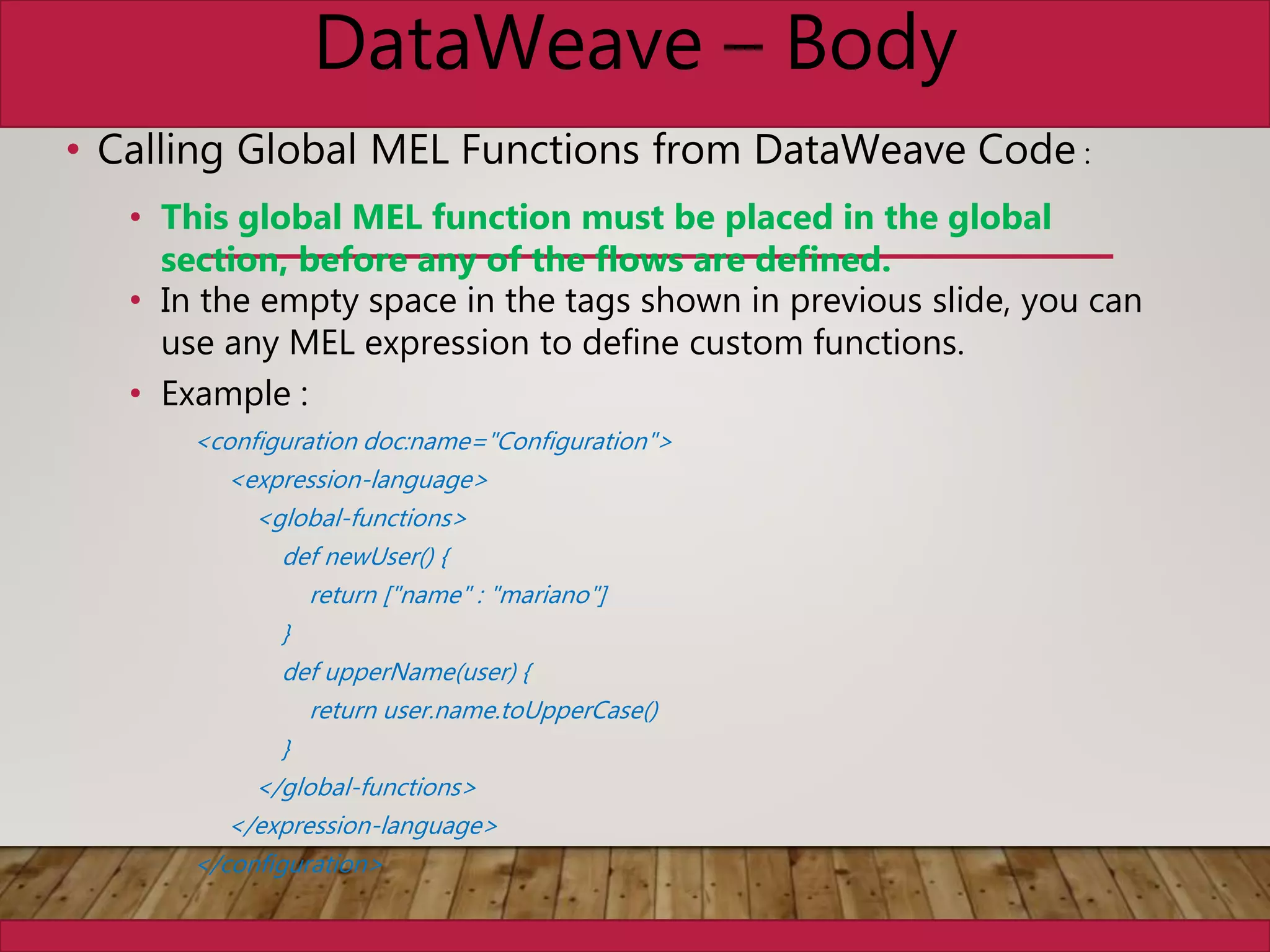 Mule dataweave | PPT