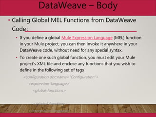 Mule dataweave | PPT