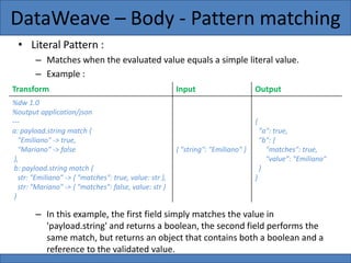 Mule data weave_7 | PPT | Free Download