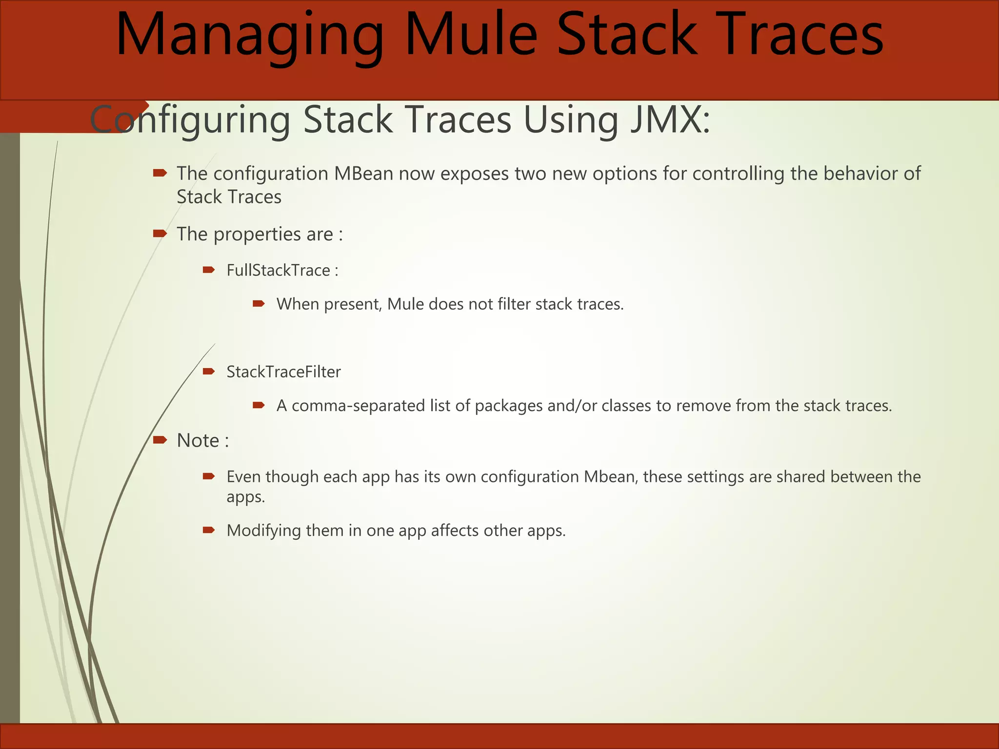 Managing stack traces | PPTX